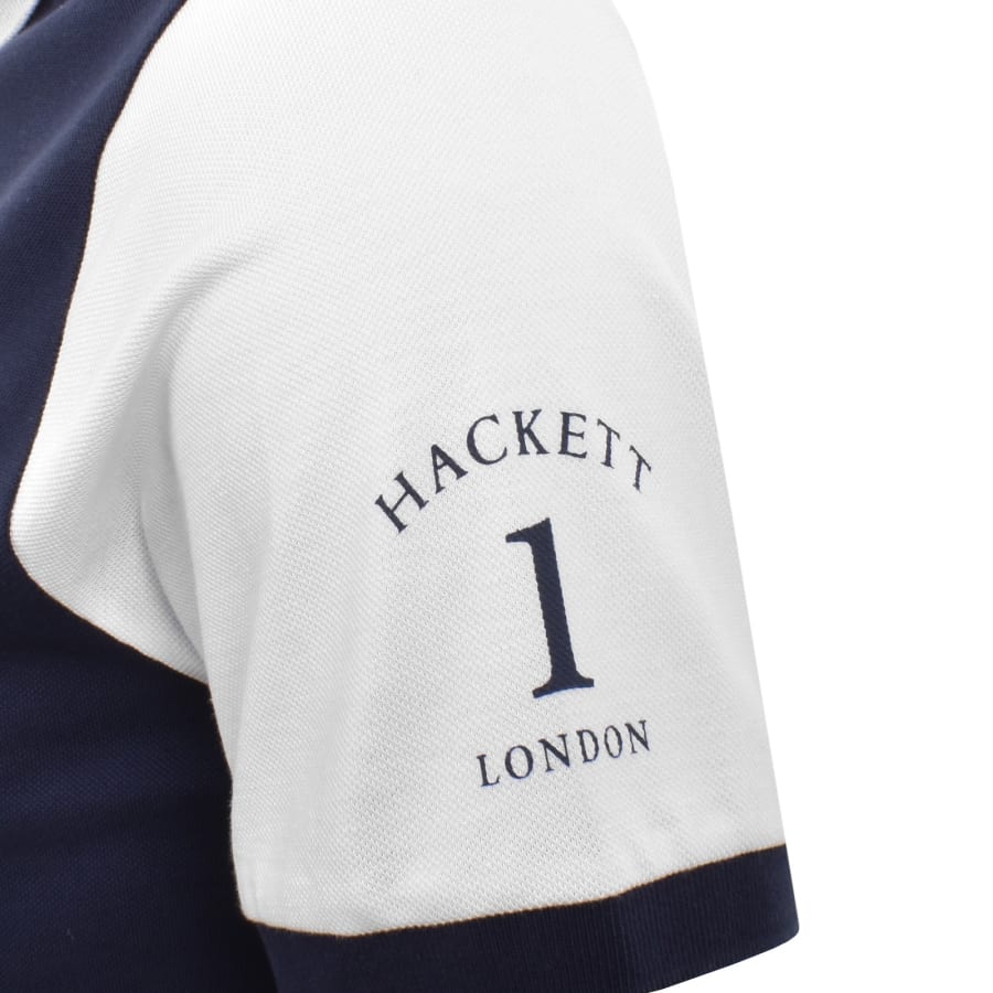 Hackett Essential Multi Polo T Shirt Ink Blue | Mainline Menswear